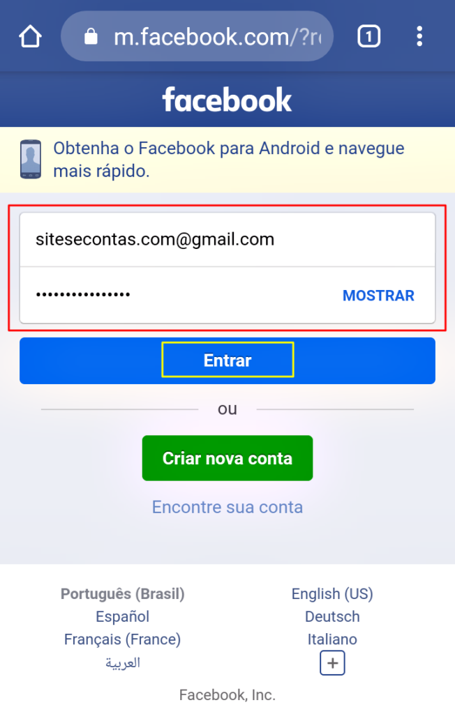 Fazer login no Facebook: entrar no Facebook em português - MundoContas
