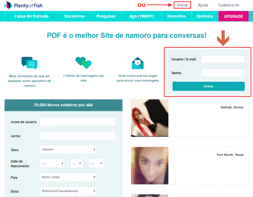 POF - Como criar conta no Plenty of Fish, site de namoro e ...